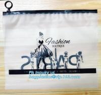 China Custom EVA Clothing Bag with Plastic Slider Zipper Resealable Packaging Slide Seal 0.2mm Thickness for sale