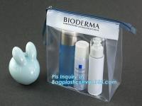 China PVC Slider Zipper Bag Frosted Finish for Cosmetic Packaging Bikini Storage 0.08mm Thick for sale