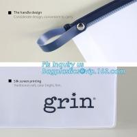 China Transparent Plastic Slider Zipper Bag for Student Stationery Document Storage Eco Friendly for sale
