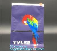 China Custom PVC Slider Zipper Lock Pouch 0.2mm Thick Transparent Document Bag for Packaging for sale