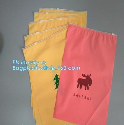 China Reclosable Slider Zipper Bags with Side Gusset Handle Frosted PVC Document Bag 0.2mm Thick for sale