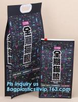 China Custom Printed Resealable Flat Bottom Pet Food Packaging Bags with Slider Zipper 1200mm Width for sale