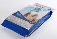 China Gravure Printed Slider Zipper Flat Bottom Side Gusset Pet Food Bag 1200mm Width Custom Size for sale