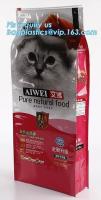 China Aluminum Foil Slider Zipper Side Gusset Pet Food Bag 1200mm Width Resealable for sale