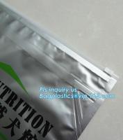 China Aluminum Foil Pet Dog Food Packaging Bag with Slider Zipper Resealable 1200mm Width for sale