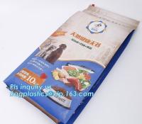 China Custom Printed Slider Zipper Stand Up Pet Food Bag with Strong Sealing 1200mm Width for sale