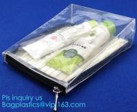 China PVC EVA Sock Bag with Zipper Slider and Plastic Hook for Underwear Storage 30x40cm for sale