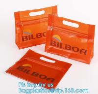 China Eco-Friendly PVC Mesh Zipper Bag A4 Size Slider Closure Plastic Document Pouch for Swimwear Storage for sale