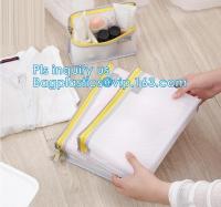 China Custom EVA Mesh Cosmetic Makeup Bag Multifunction Travel Toiletry Organizer Pouch 20x15cm for sale