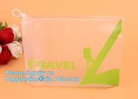 China Custom PVC EVA Cosmetic Packaging Bags with Zipper Closure 5000 PCS MOQ for sale