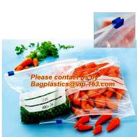 China LDPE Slider Zip Lock Bags 3 Mil Thick Reclosable Food Storage Bags FDA Approved for sale
