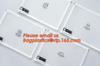 China Transparent Plastic PE Ziplock File Bag A4 Size with Custom Printing for Document Storage for sale
