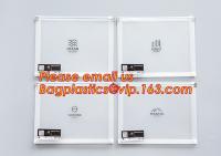 China Transparent Plastic PE Ziplock File Bag A4 Size with Custom Printing for Document Storage for sale
