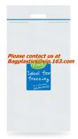 China Resealable Double Track Zipper Plastic Bag 2 Mil LDPE Reclosable Poly Bags with Red Line for sale