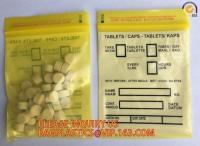 China Custom Biohazard Specimen Bags Medical Waste Disposal 2 Mil LDPE Red Line Reclosable Poly Bags for sale
