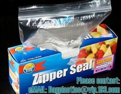 China Transparent LDPE Resealable Freezer Ziplock Bags with Zipper Top for Food Storage 100pcs for sale