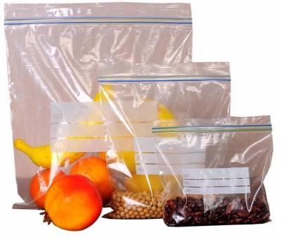 China Food Grade Double Track Ziplock Bag for Apple Packing 1 Gallon Storage Reclosable Poly Bag for sale