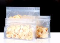 China Transparent Stand Up Zipper Pouch FDA EU Food Grade Zip Lock Plastic Mylar Bag 100um for sale