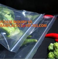 China Eco Friendly PE Double Track Vacuum Zipper Bag Reclosable Plastic Zip Lock Clear 100 Pcs for sale