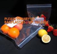 China Resealable Custom Food Package Freezer Double Track Ziplock Bag Transparent 2 Mil LDPE for sale