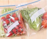 China Custom LDPE Clear Reclosable Plastic Zip Lock Bags 50 Count with Red Line Zipper for sale