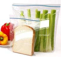 China Custom LDPE Clear Reclosable Plastic Zip Lock Bags 50 Count with Red Line Zipper for sale