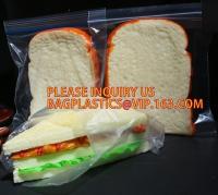 China Custom LDPE Clear Reclosable Plastic Zip Lock Bags 50 Count with Red Line Zipper for sale