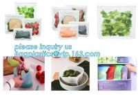 China Wholesale Reclosable PEVA Storage Bags 420 Sizes Resealable Zipper Poly Bags for Food Snacks Packaging for sale