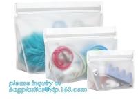 China Reusable PEVA Zip Seal Food Storage Bag Leakproof Reclosable Snack Bag 100 Million Capacity for sale