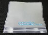 China Reusable Silicone Plastic Food Storage Bags with Zip Lock Seal for Fresh Vegetable and Fruit Packaging for sale