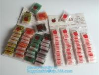China Custom Mini Apple Zipper Lock Bags 2x3 Inch Reclosable Poly Bags for Packaging for sale
