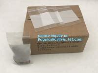 China Wholesale Red Line Reclosable Poly Bags with White Block 2 Mil LDPE Zipper Bags for sale