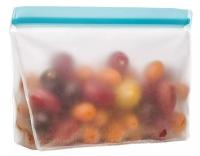 China FDA Grade PEVA Reusable Zip Lock Food Storage Bags Leakproof Airtight 2 Mil Thick for Freshness for sale
