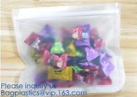 China PEVA Reusable Food Storage Bags Airtight Zip Lock Freezer Bags 500 Pcs Custom Size for sale