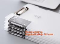 China PP Material A4 Document Pocket File Folder with Clear Clip for Office School Supplies for sale