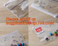 China Custom A4 Clear Plastic PVC Slider Bag for Cosmetics Stationery Document File Folder 1000pcs for sale