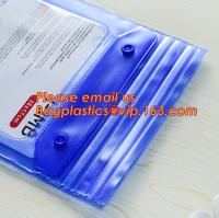 China Custom Printed PVC Waterproof Phone Pouch with Luminous A4 Size Zipper Bag for sale