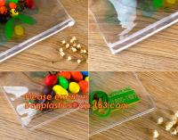 China Customized A4 Plastic Zipper File Folder Bag with PVC Slider Closure 0.35mm Thickness for sale