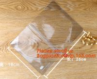 China Customized A4 Plastic Zipper File Folder Bag with PVC Slider Closure 0.35mm Thickness for sale