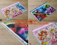 China Custom PVC Zipper Pencil Case Bag for School Office Supplies A4 Size with Printing for sale