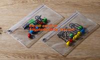 China Clear PVC Pencil Bag with Zipper Lock Custom Color Plastic Pencil Case A4 Size for sale