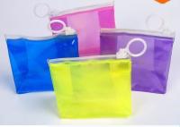 China PVC A3 Document Bag with Mesh Window Waterproof Zipper File Pouch for Stationery Storage 330x240mm for sale