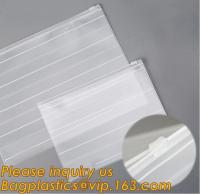 China Custom Clear PVC Zipper Document Bag A5 Size with Mesh Window for Office School Supplies for sale