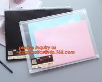 China A5 plastic PVC file document simple net students office bag,A4 PVC file bag Creative Transparent Storage bag Document Ba for sale
