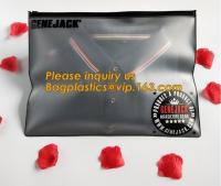 China A5 Full Color Print PP PVC Document Bag with Zipper Lock File Folder Bag Soft PVC Office File Document Bag for sale