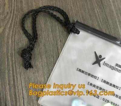 China Custom Waterproof PVC Document Bag with Zipper 30x28cm 0.25mm for Business File Storage for sale