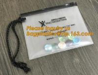 China Custom Waterproof PVC Document Bag with Zipper 30x28cm 0.25mm for Business File Storage for sale