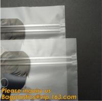 China Eco PVC Double Zipper Seal Bags 30x28+4cm 0.25mm Waterproof Document Bag for sale