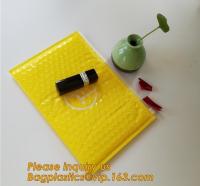 China Custom Anti Static Black Zipper Bubble Mailer Bag with Slider Padded Grip Seal 4x8 Inches for sale