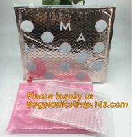 China Biodegradable PVC Transparent Clear Zip Bubble Mailer 6x10 Inches Shock Resistant Packaging Slider Bags for sale